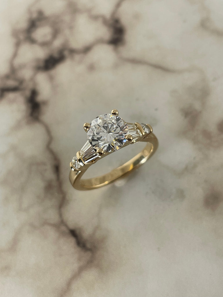 Custom Made Gold and Diamond Engagement Ring – Scherer's Jewelers